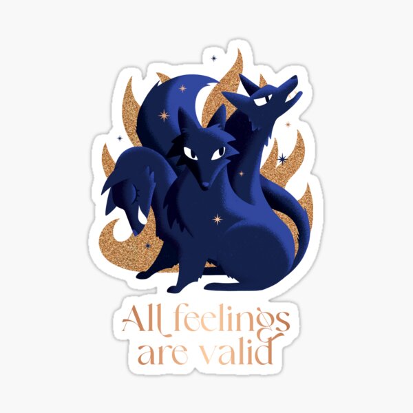 "Cerberus - Blue and Gold" Sticker by paulineberger | Redbubble