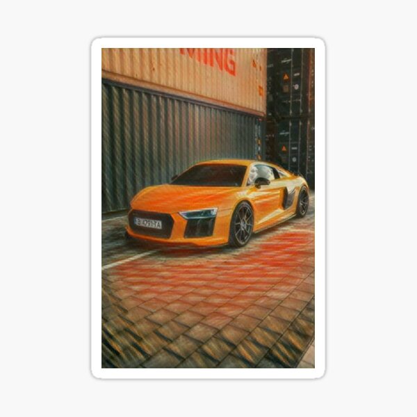 "Audi R8" Sticker by AlexFrayder | Redbubble