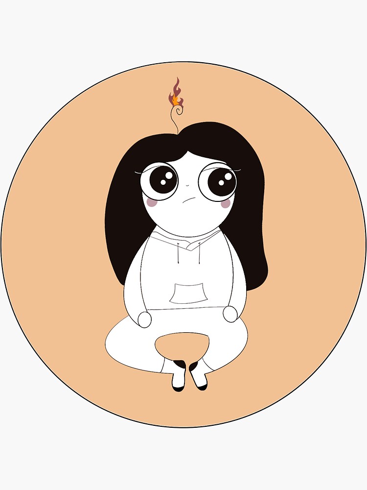 "Uhoh" Sticker by louuiee | Redbubble