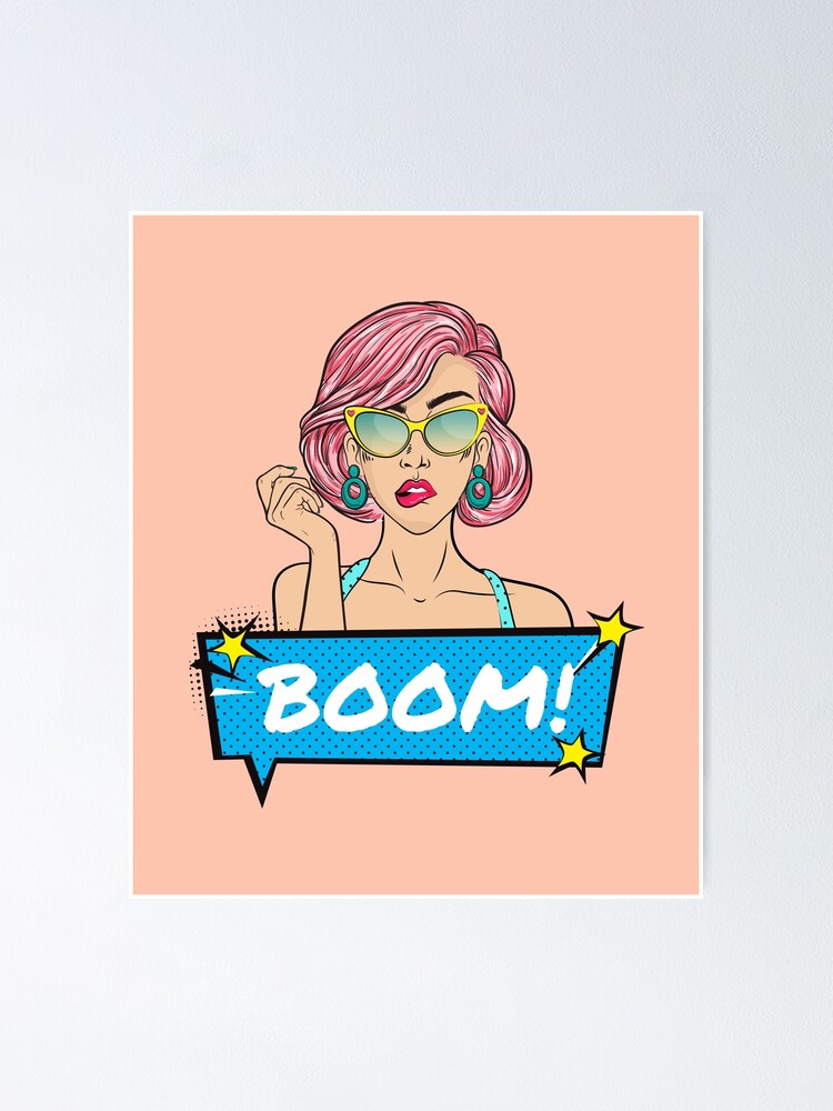 "Boom pop art" Poster for Sale by Asura-Designs | Redbubble
