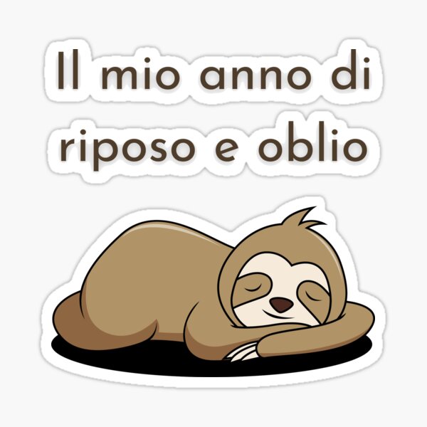 "Il mio anno di riposo e oblio" Sticker for Sale by omaeth303 | Redbubble