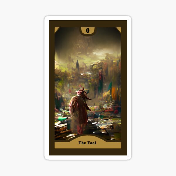 "The Fool: tarot card" Sticker by rattmatazz | Redbubble