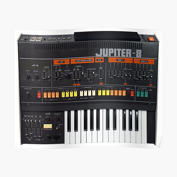 Póster «Jupiter 8 - Reducido - 80s Synth - Sintetizador polifónico ...