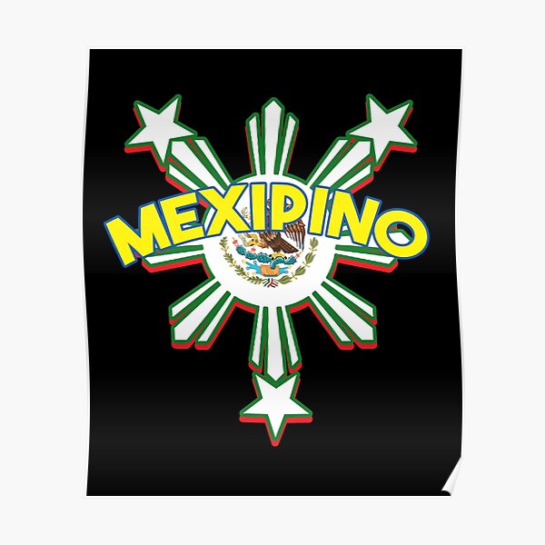 Póster «Filipinas Filipino México ADN mixto Mexipina Mexipino Bandera I ...