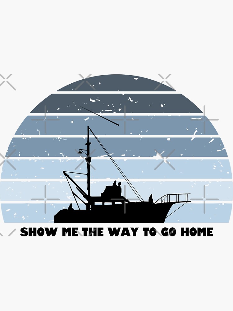 "Show me the way to go home - Retro Moon" Sticker for Sale by Farragut ...