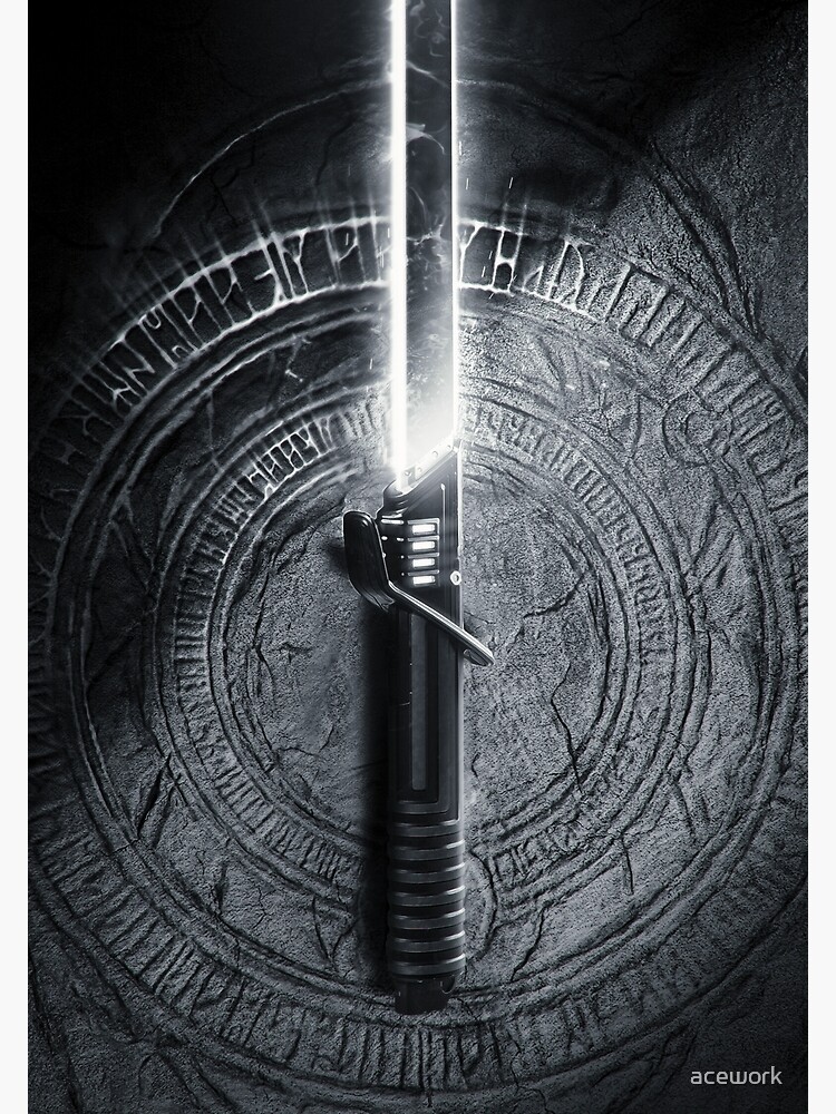 "The Darksaber" Poster for Sale by acework | Redbubble