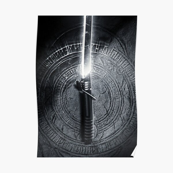 "The Darksaber" Poster for Sale by acework | Redbubble