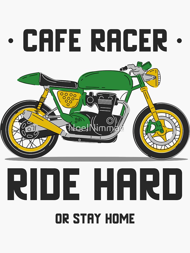 "Cafe racer" Sticker by NoelNimmad | Redbubble