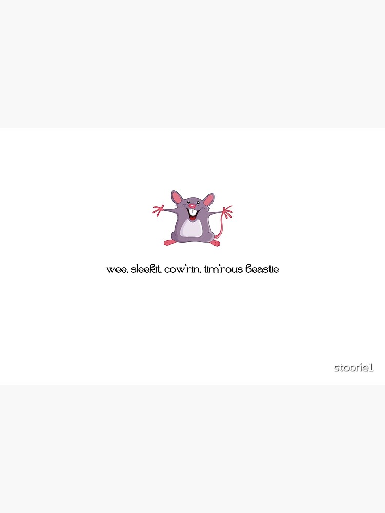 "Rabbie Burns poem - To a mouse" Poster by stoorie1 | Redbubble