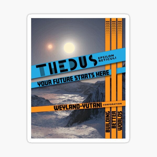 "Thedus. Your future starts here." Sticker by Sean-Chinery | Redbubble