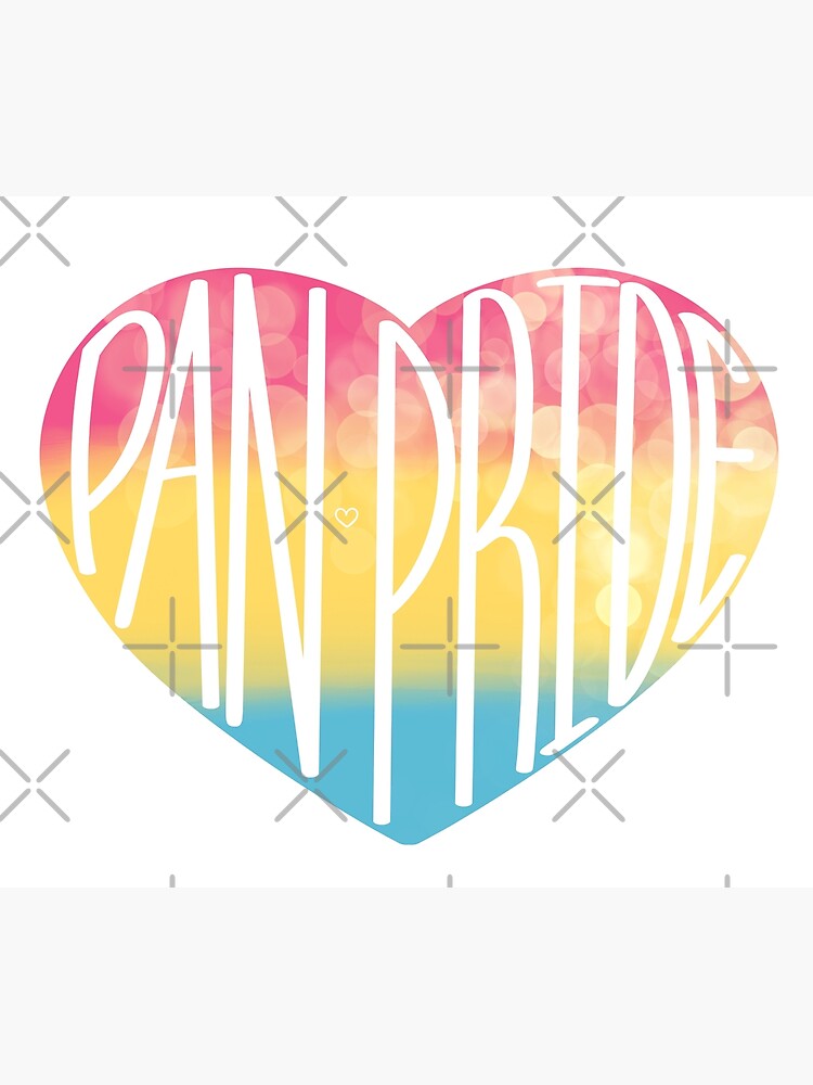 ""Pan Pride" Heart" Poster for Sale by KitAryn | Redbubble