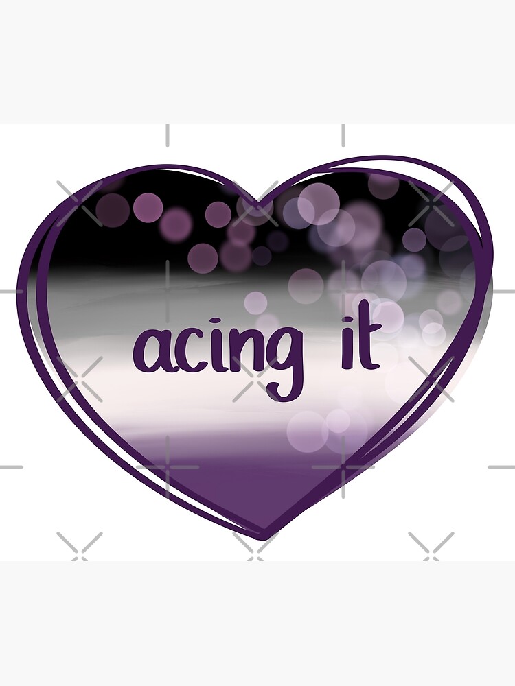 ""Acing It" Heart" Poster for Sale by KitAryn | Redbubble