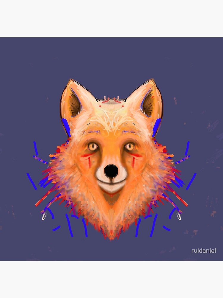 "Smudge Grunge Fox" Poster for Sale by ruidaniel | Redbubble