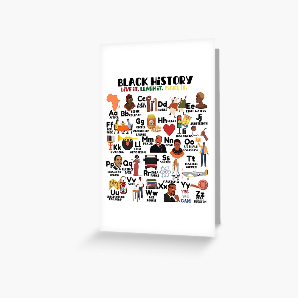 "Black History ABCs, Alphabet of Black History, Black History Month ...