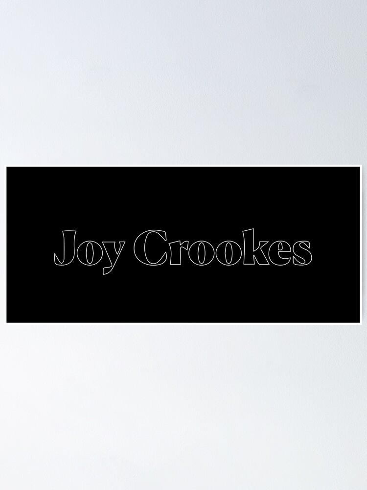 "Joy Crookes Outline Logo White" Poster for Sale by Novaque | Redbubble