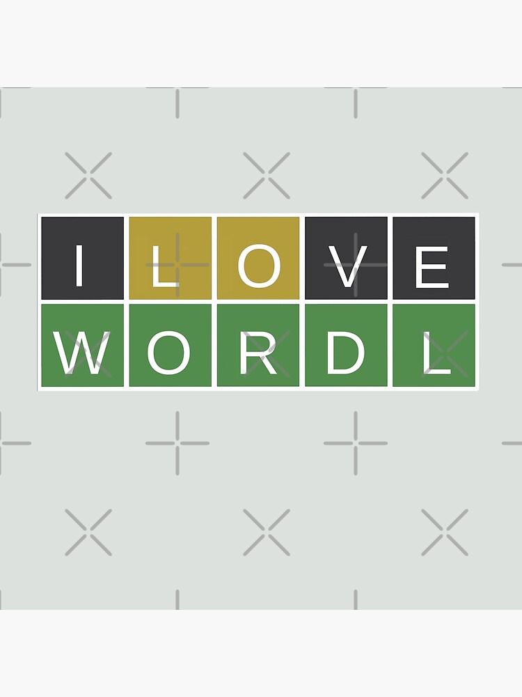 "I Love Wordle" Poster by Sci-Art-Cafe | Redbubble