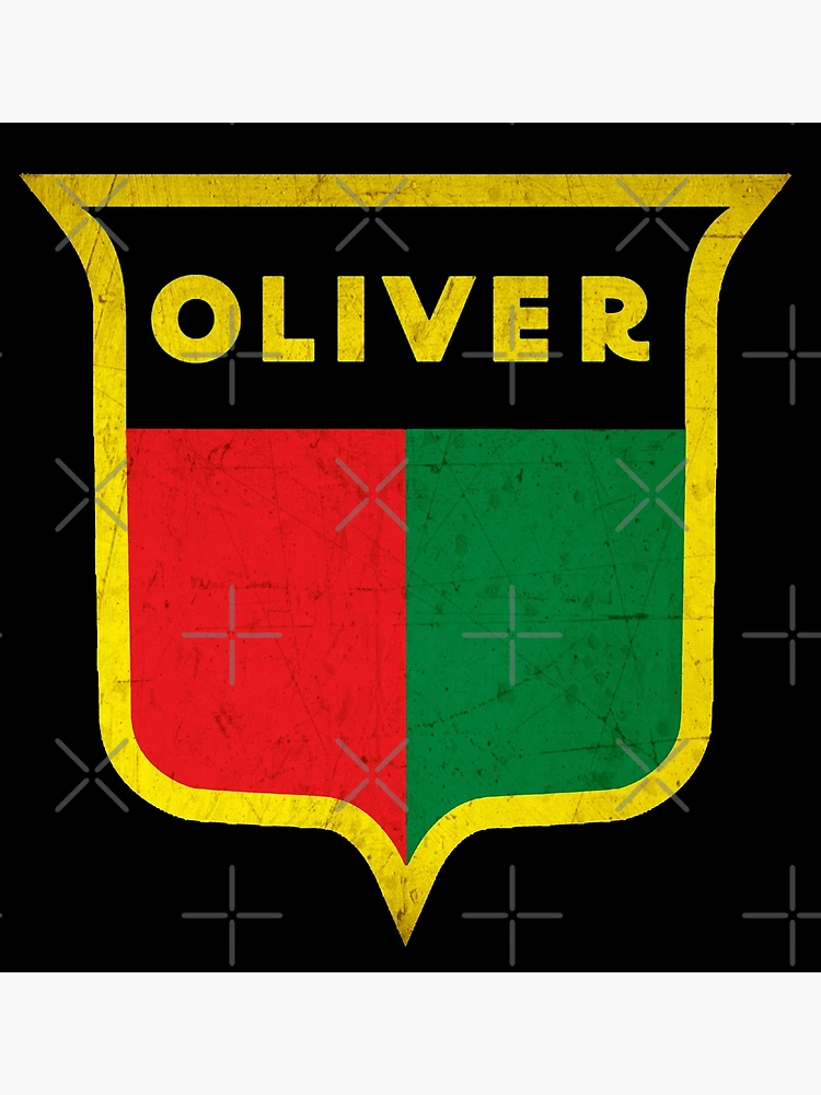 Oliver Logo Tractor Oliver Tractor Fabric, Logo Toss, Dark Gray Etsy