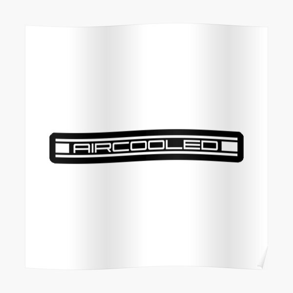 "Aircooled Engines Logo Merch and Apparel - " Poster by Infms05 | Redbubble