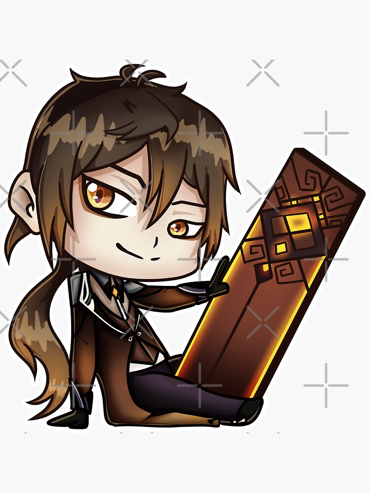 "Zhongli pillar" Sticker by arthuntervera | Redbubble