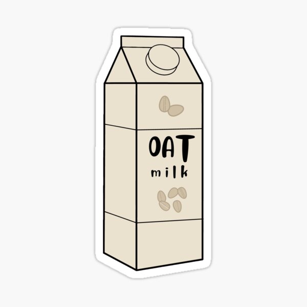 "oat milk" Sticker by ktvandy | Redbubble
