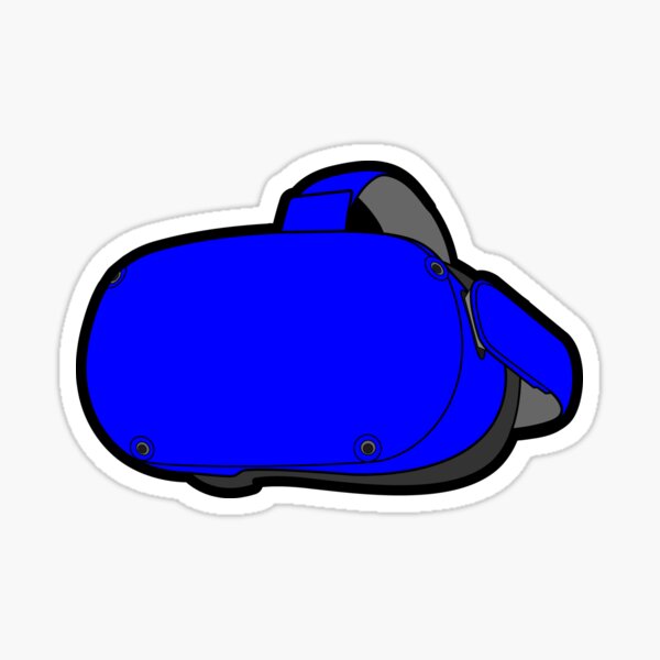 "Blue Oculus Meta Quest 2 - VR" Sticker by hindsightAnD | Redbubble