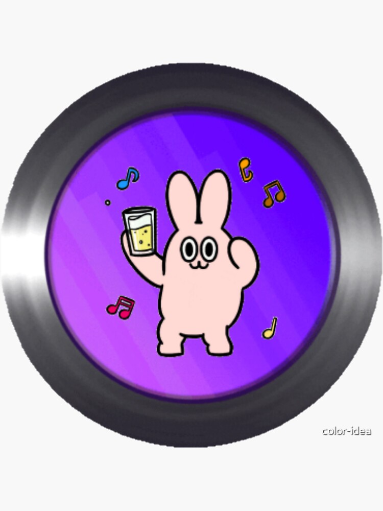 "whiskey rabbit stickers " Sticker for Sale by color-idea | Redbubble
