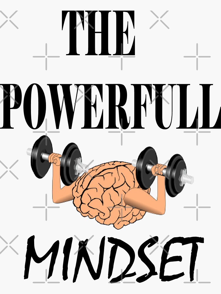 "The Powerfull Mindset" Sticker for Sale by YEREMEAS | Redbubble