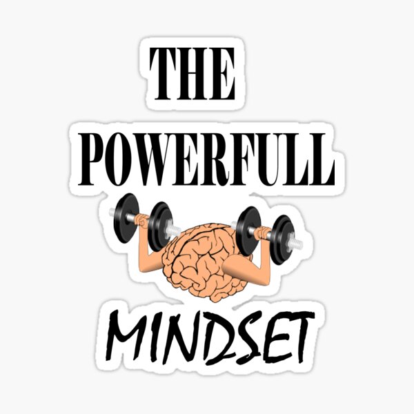 "The Powerfull Mindset" Sticker for Sale by YEREMEAS | Redbubble