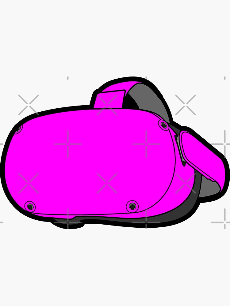 "Neon Pink Oculus Meta Quest 2 - VR" Sticker for Sale by hindsightAnD ...