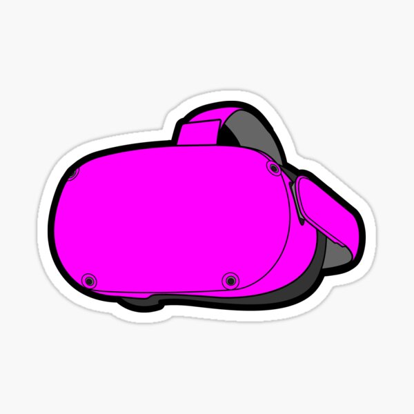 "Neon Pink Oculus Meta Quest 2 - VR" Sticker for Sale by hindsightAnD ...