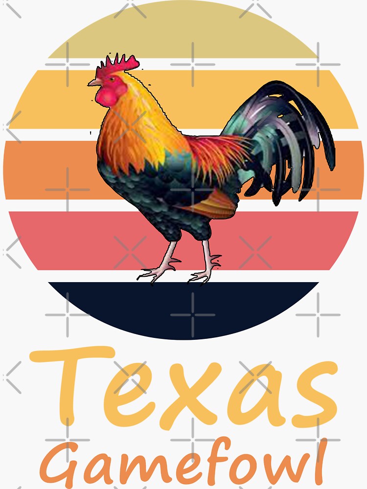 "texas gamefowl gallos fowl" Sticker by dasilva01 | Redbubble