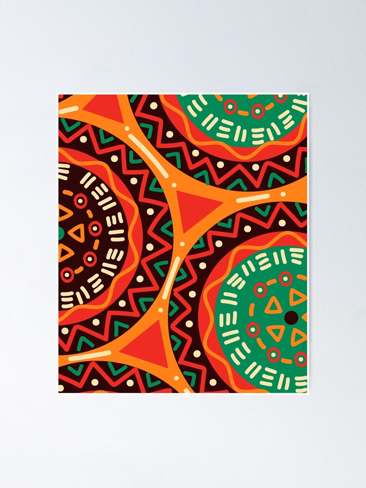 "African Kente Graphic" Poster for Sale by Bra Art | Redbubble