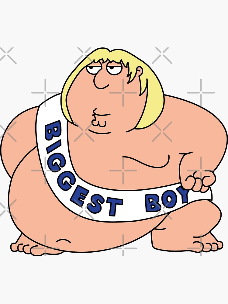 "biggest boy" Sticker by frangipanms | Redbubble
