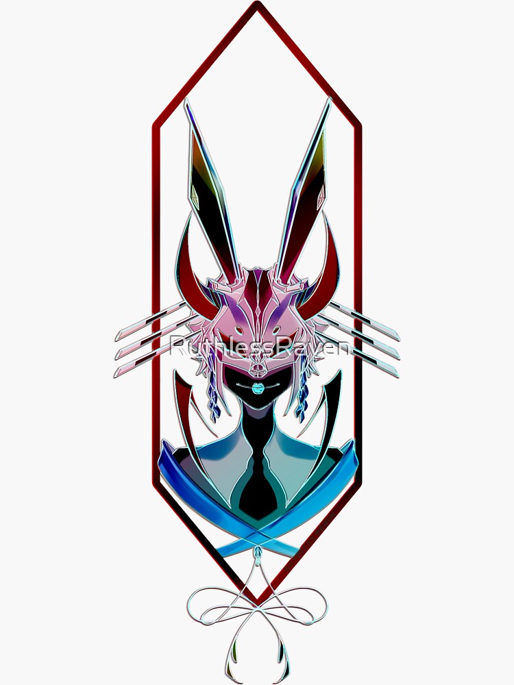 "Bun Warrior V.4" Sticker for Sale by RuthlessRaven | Redbubble