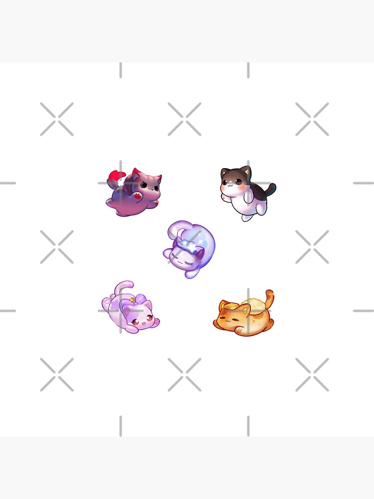 "Aphmau Cats - Cute Aphmau Plushies Sticker Pack" Pin by Creezu | Redbubble