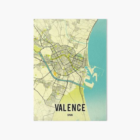 "Valence map city" Art Board Print for Sale by PostersProf1 | Redbubble