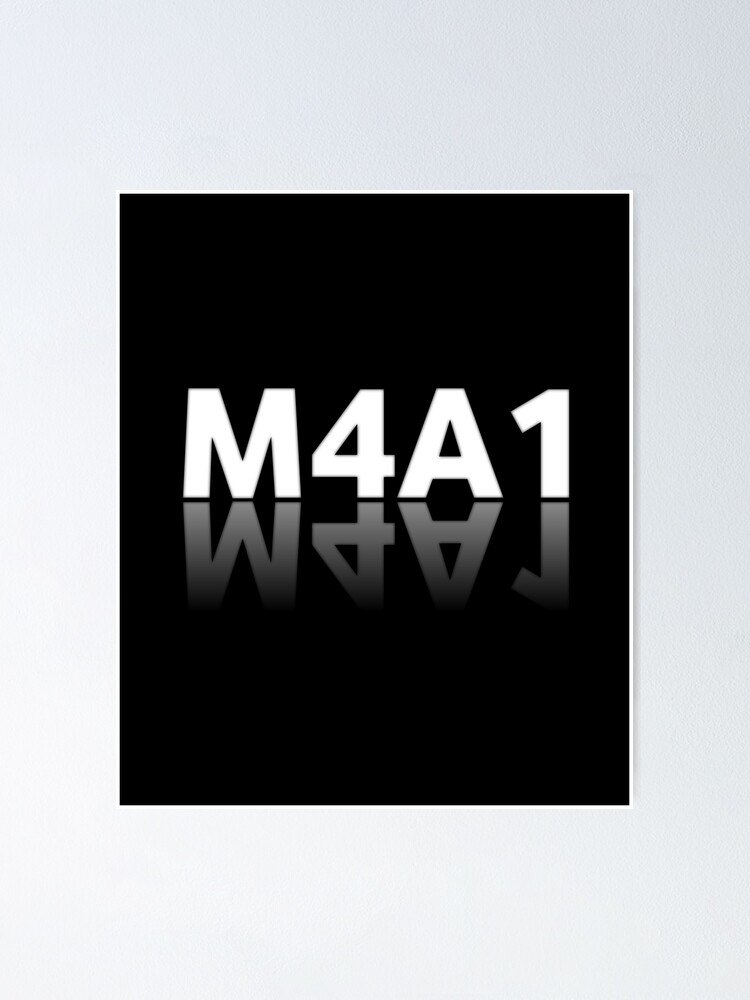 "T-shirt airsoft m4a1 gaming" Poster for Sale by Karim676 | Redbubble