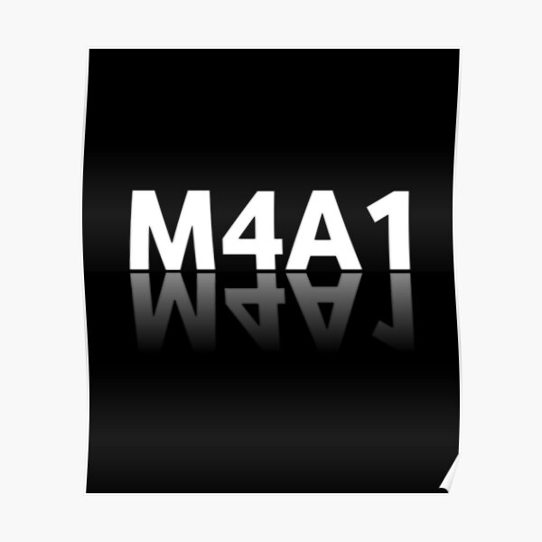 "T-shirt airsoft m4a1 gaming" Poster for Sale by Karim676 | Redbubble