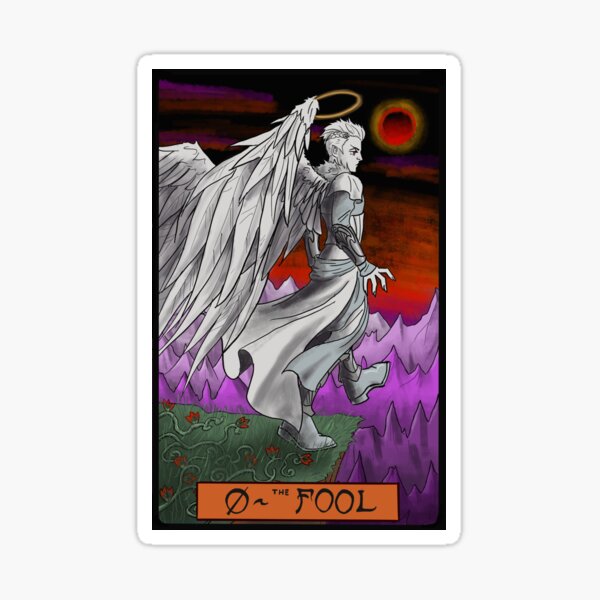 "0. The Fool" Sticker for Sale by MrSpookyWolff | Redbubble