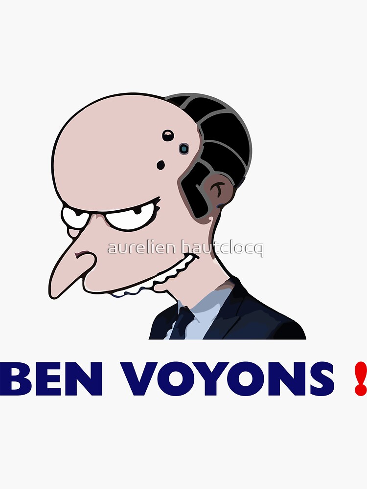 Sticker « BEN VOYONS ! eric reconquête politique cadeau », par Funny ...