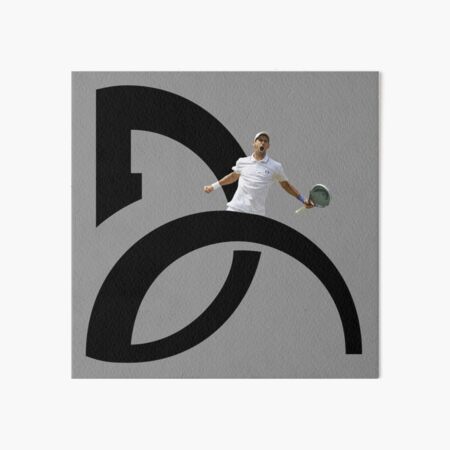 "Novak Djokovic Logo With Novak" Art Board Print by TeesFashion | Redbubble