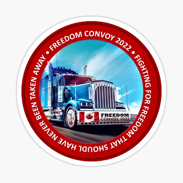 "Freedom Convoy 2022" Sticker by Hundredthtree | Redbubble