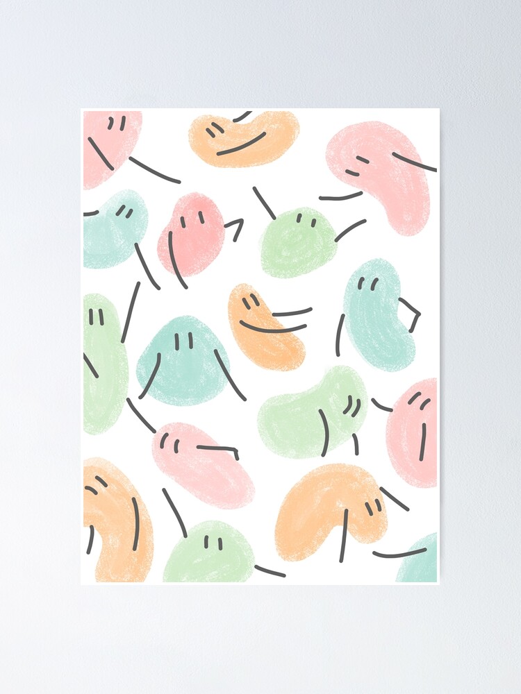 "Cute Blobs" Poster for Sale by tazzly | Redbubble