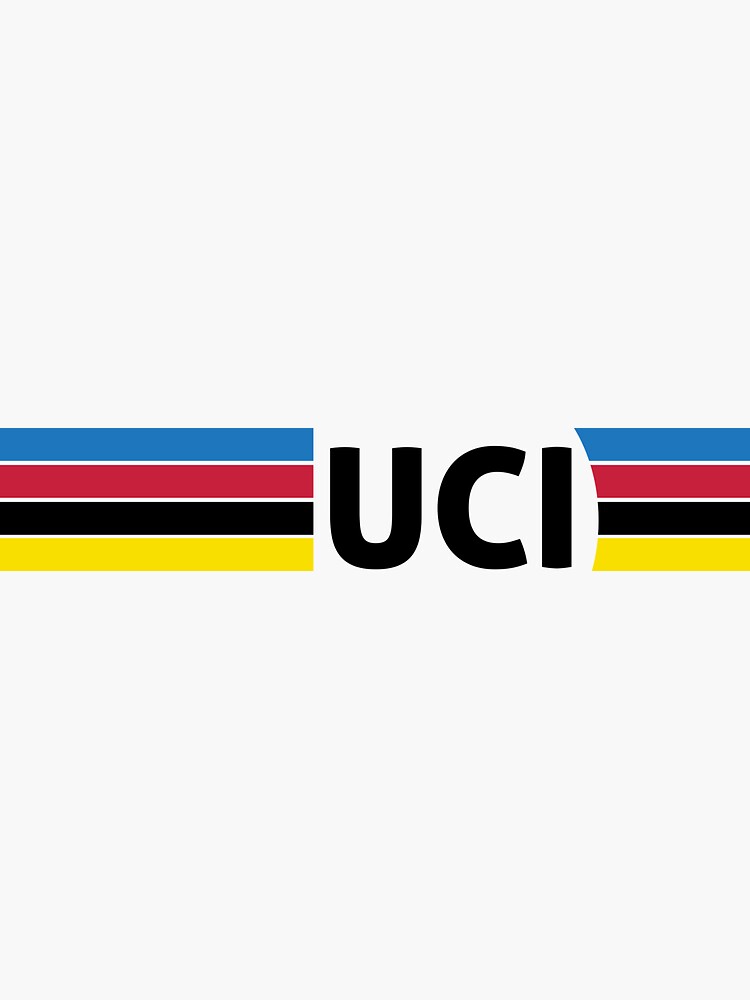 "uci cycling world championship stripes " Sticker for Sale by ...