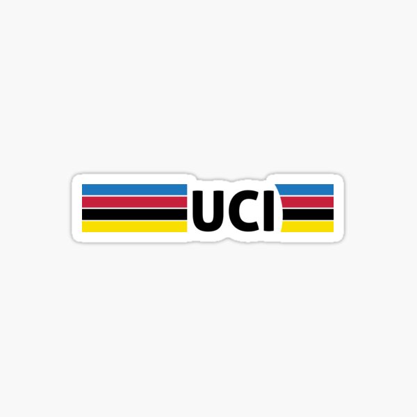 "uci cycling world championship stripes " Sticker for Sale by ...