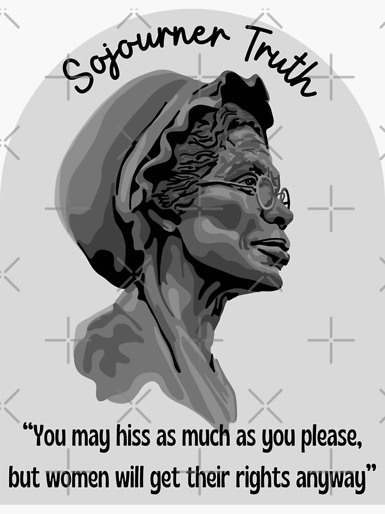 "Sojourner Truth Portrait and Quote" Sticker for Sale by ...