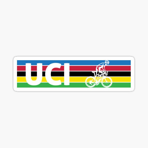"uci cycling world championship stripes " Sticker by tifaxdesigns | Redbubble