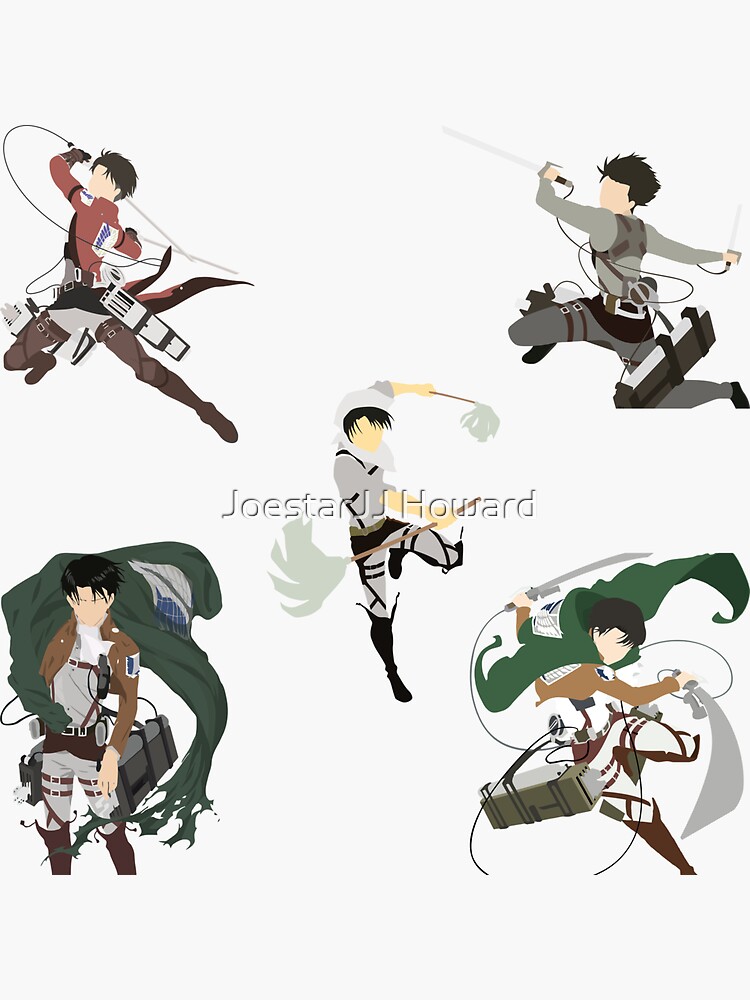 "Levi Ackerman pack" Sticker for Sale by Rubengm-22 | Redbubble