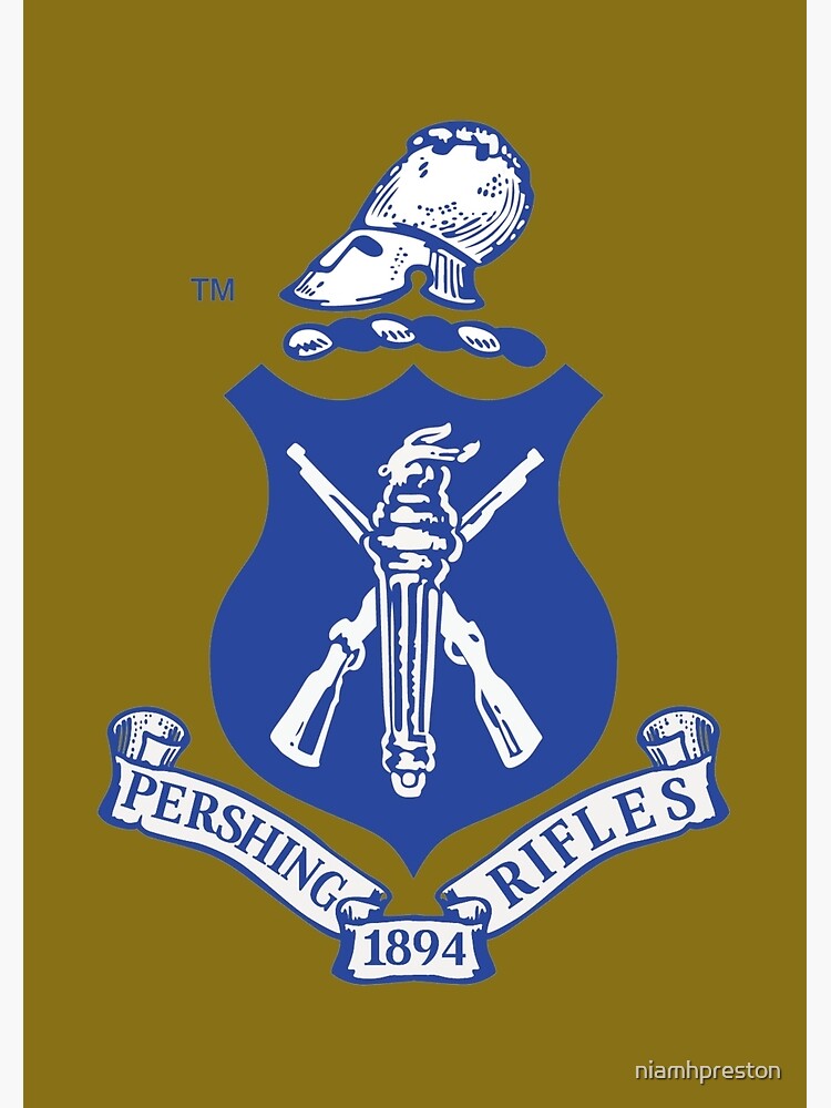 "Blue Pershing Rifles" Spiral Notebook by niamhpreston | Redbubble