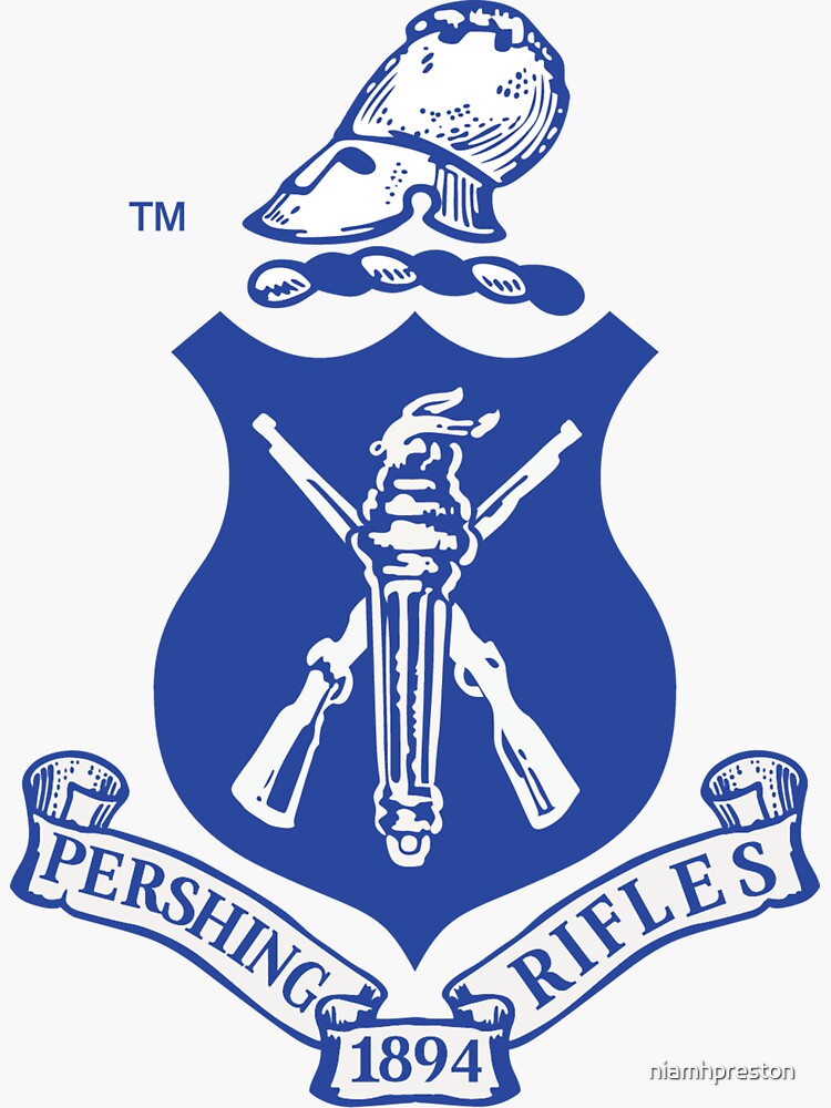 "Blue Pershing Rifles" Sticker for Sale by niamhpreston | Redbubble